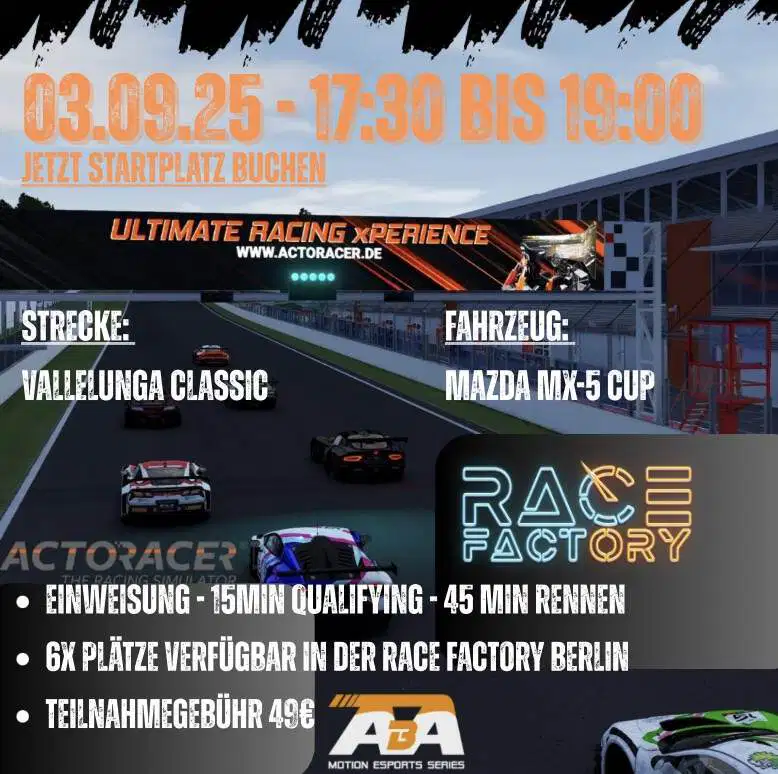 Willkommen - Race Factory